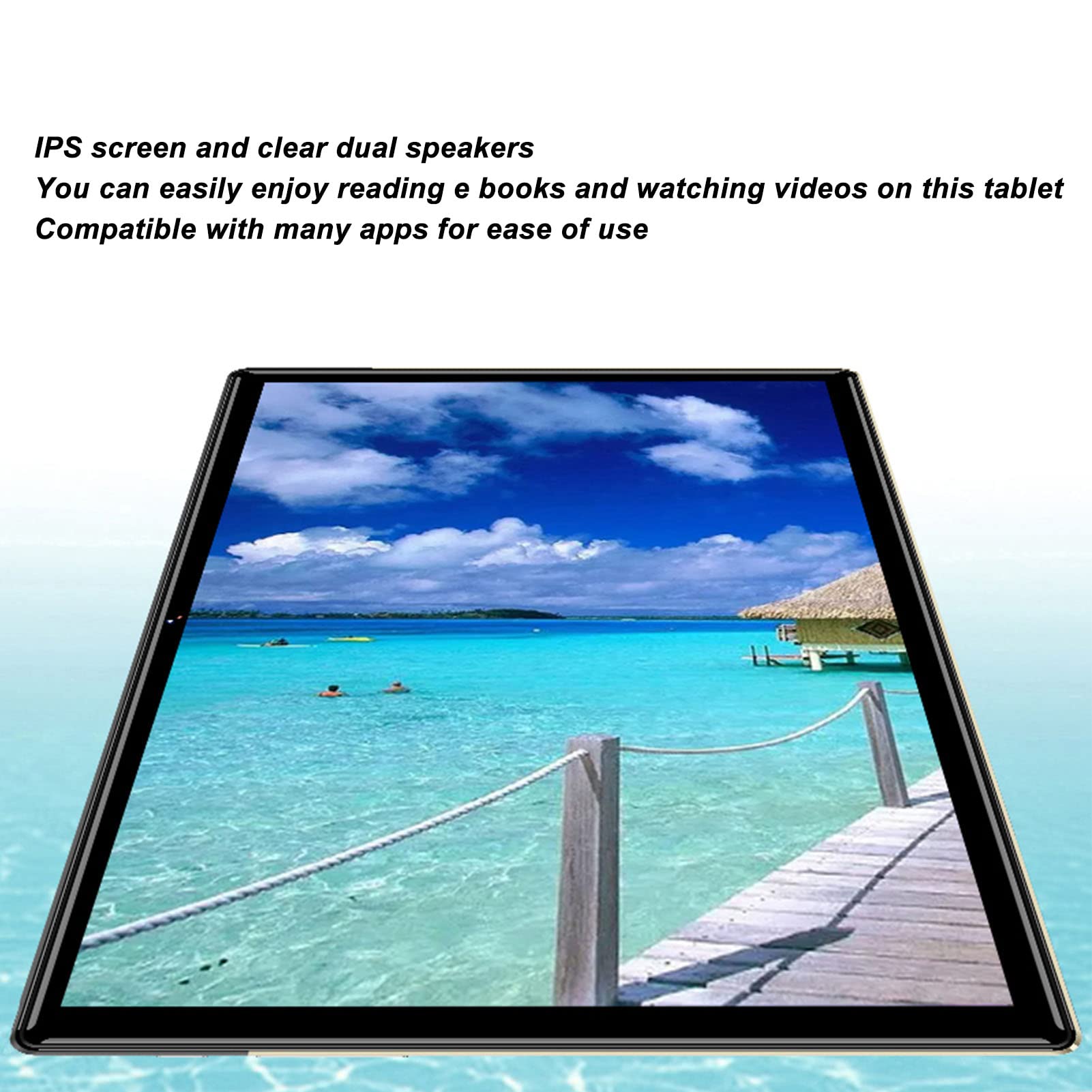 Android 12 Tablet 10 Inch Tablet, Octa Core CPU 8GB RAM 256GB ROM, IPS Screen and Dual Speakers, 7000mAh Battery, HD Calling Tablet, Gray