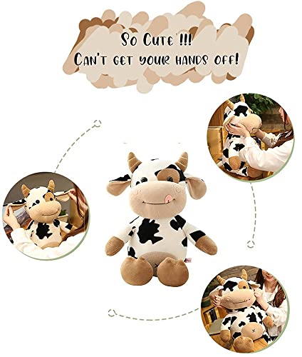 Generic Cow Plush Toy,16 inch Stuffed Animal Throw Plushie Pillow Doll,Soft Fluffy Friend Hugging Cushion-Present for Every Age and Occasion