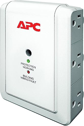 APC Surgearrest 6 Outlet Surge Suppressor, 1080 Joules (P6w)