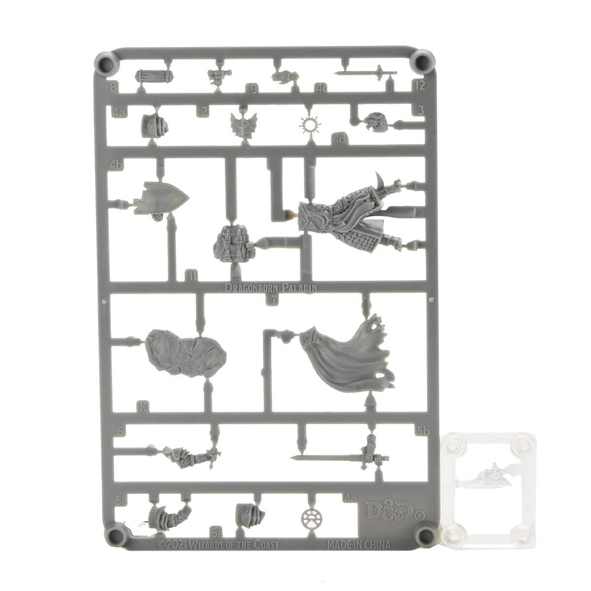 D&D Frameworks: Dragonborn Paladin Male - Unpainted and Unassembled