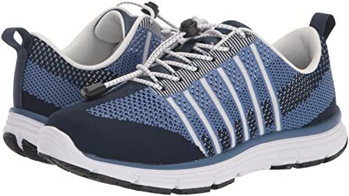 Apex Women's Breeze Athletic Knit Running Shoe Sneaker, Navy, 11 Wide US