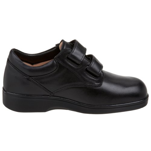 Apex Women's Conform Double Strap Sneaker, Black, 4.5 Extra Wide US