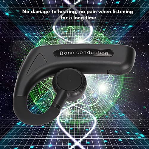 Bluetooth Headset,Bluetooth Earpiece, Bluetooth Bone Conduction Earbuds, Noise Cancelling Stereo Bluetooth 5.0 Multifunctional Hands Free Wireless Earphone, for Business, Office, Driving, Sportin
