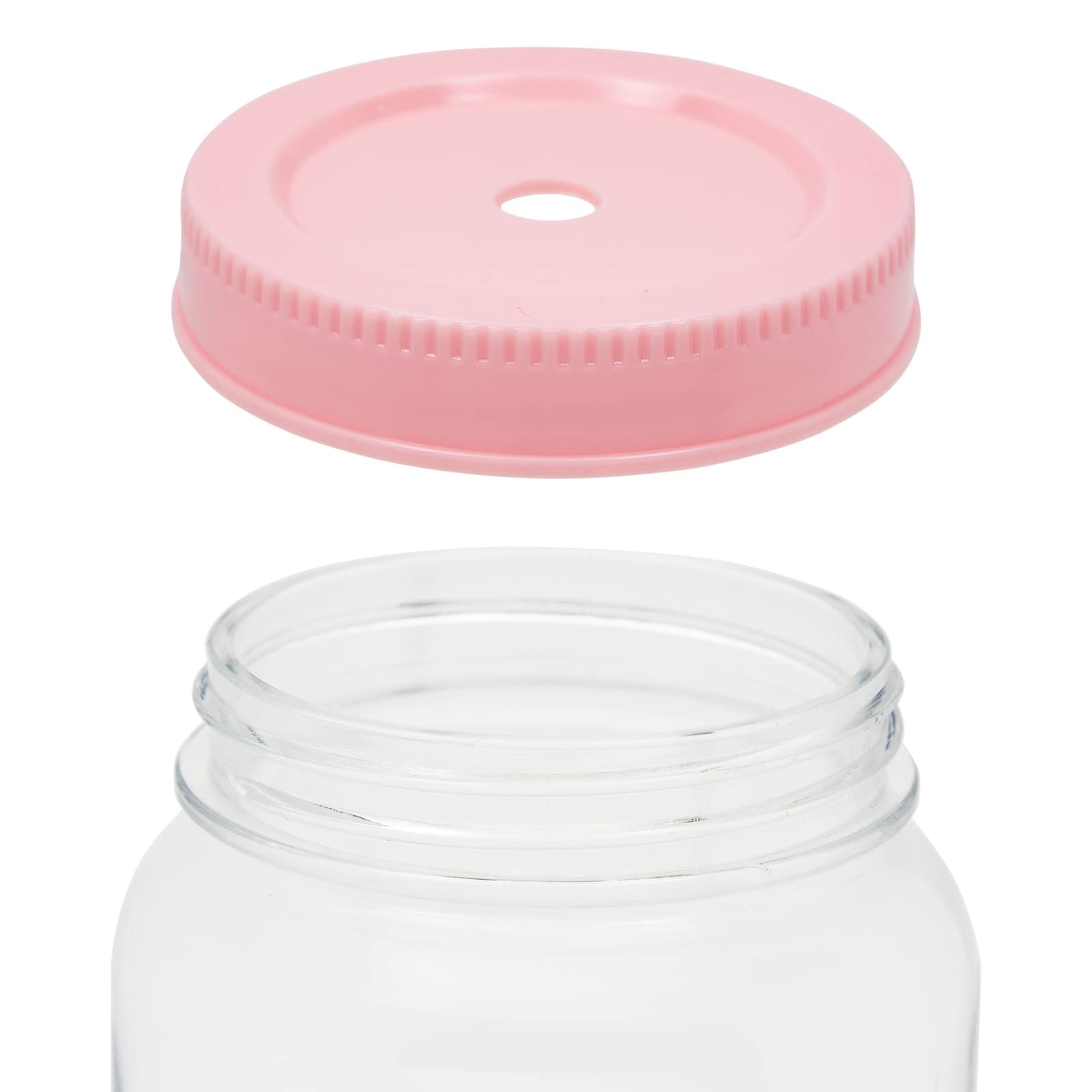 BLUE PANDA 12 Pack I Do Crew Bachelorette Party Cups with Lids, Pink Bridal Shower Mason Jar Gifts (18 oz)