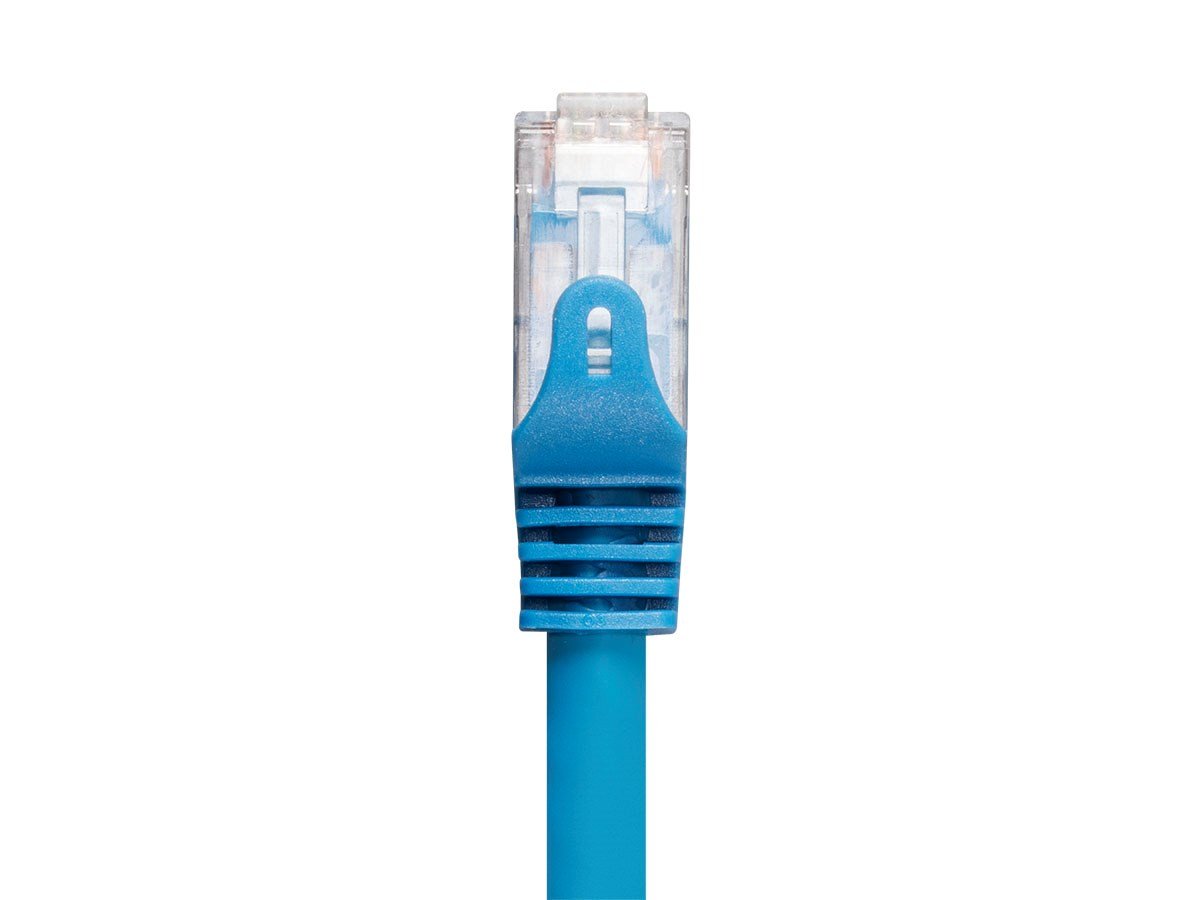 Monoprice Cat6 50ft Blue CMP Patch Cable UTP Solid 23AWG 550MHz Pure Bare Copper Snagless RJ45 Entegrade Series Ethernet Cable