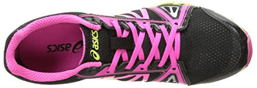 ASICS Women's Hyper Rocketgirl XC Spike Shoe, Black/Hot Pink/Flash Yellow, 11 M US