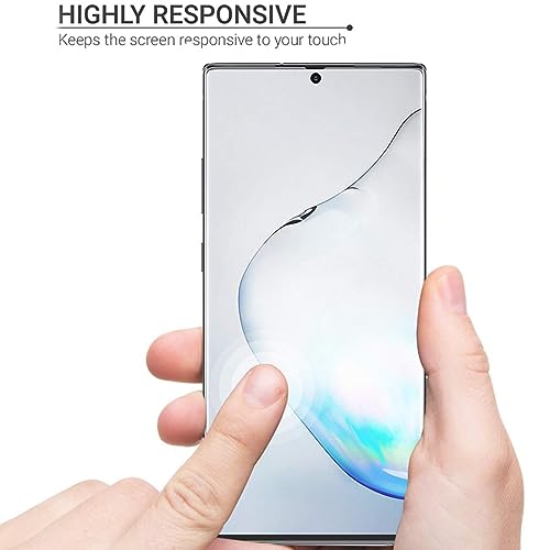 BANDQ 3 Pack for Samsung Galaxy Note 10 Screen Protector, 1 Pack Camera Lens Protector,3D Glass 9H Scratch-Resistant HD Clear Tempered Glass Screen Protector for Galaxy Note 10 Screen Protector