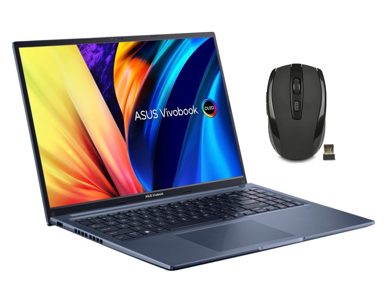 Asus VivoBook 16" LCD WUXGA (1920 x 1200) Laptop | AMD Ryzen R7-5800H(Beat i7-1195G7) | 24GB RAM | 1024GB SSD | AMD Radeon Graphics | Windows 11 Home | Blue | Bundle with Wireless Mouse