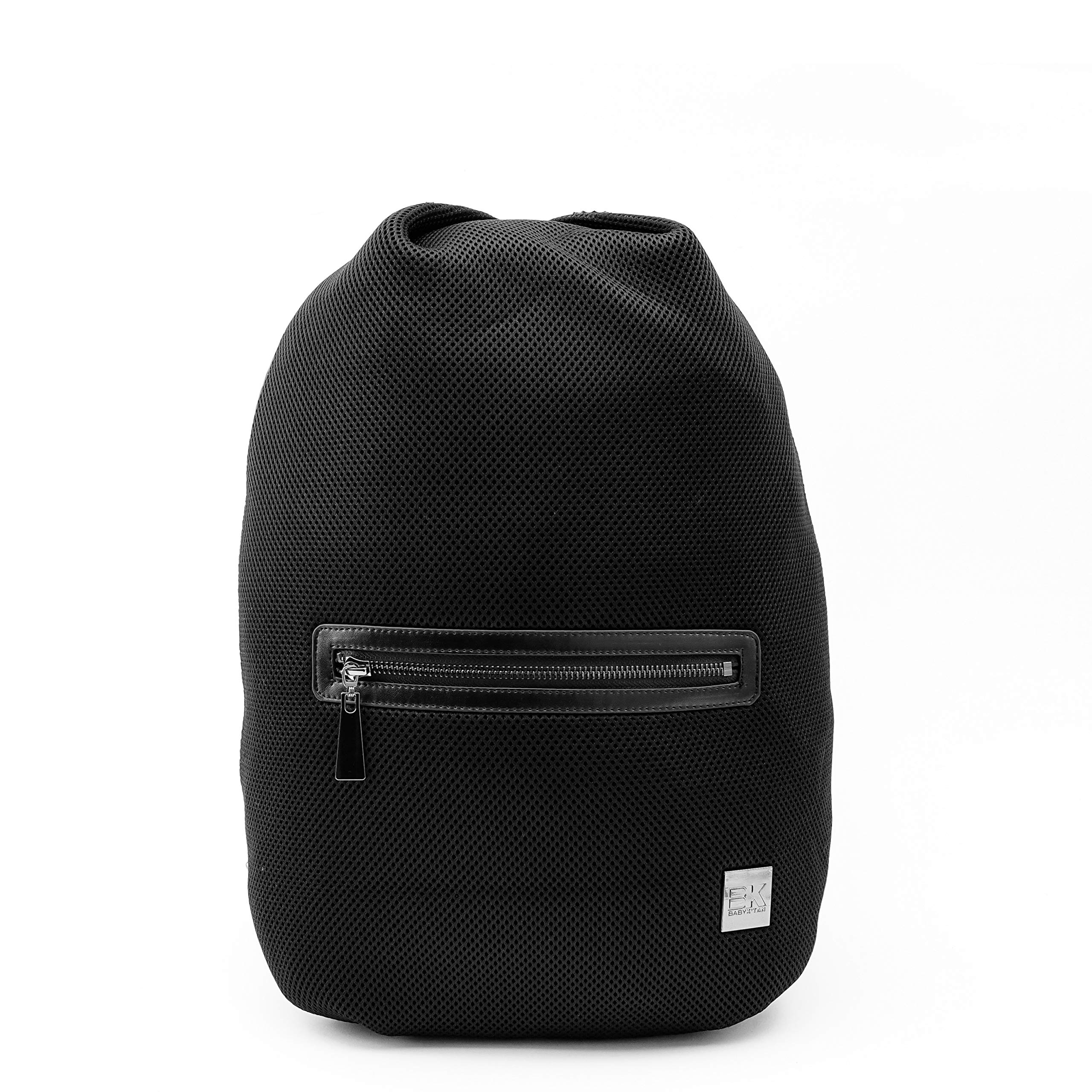 Baby K'tan Sojourn Diaper Bag – Lightweight Backpack Changing Station with Insulated Cooler, Removable Wet Nappy Bag and Laptop Pouch, Mesh Black