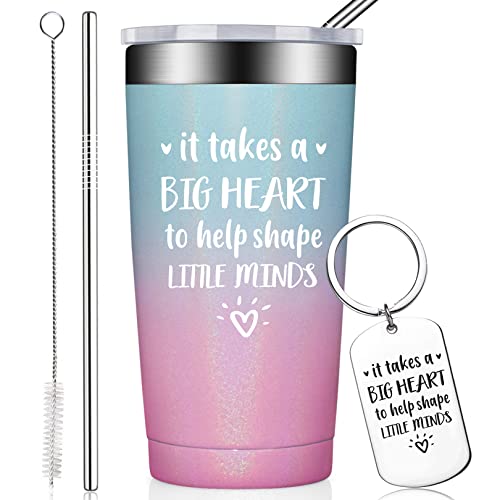 BIRGILT Teacher Appreciation Gifts - Thank You Gifts for Teacher from Student - Teacher Gifts for Women - Funny End of the Year Birthday Christmas Gifts for Teachers - 20oz Coffee Teacher Tumbler