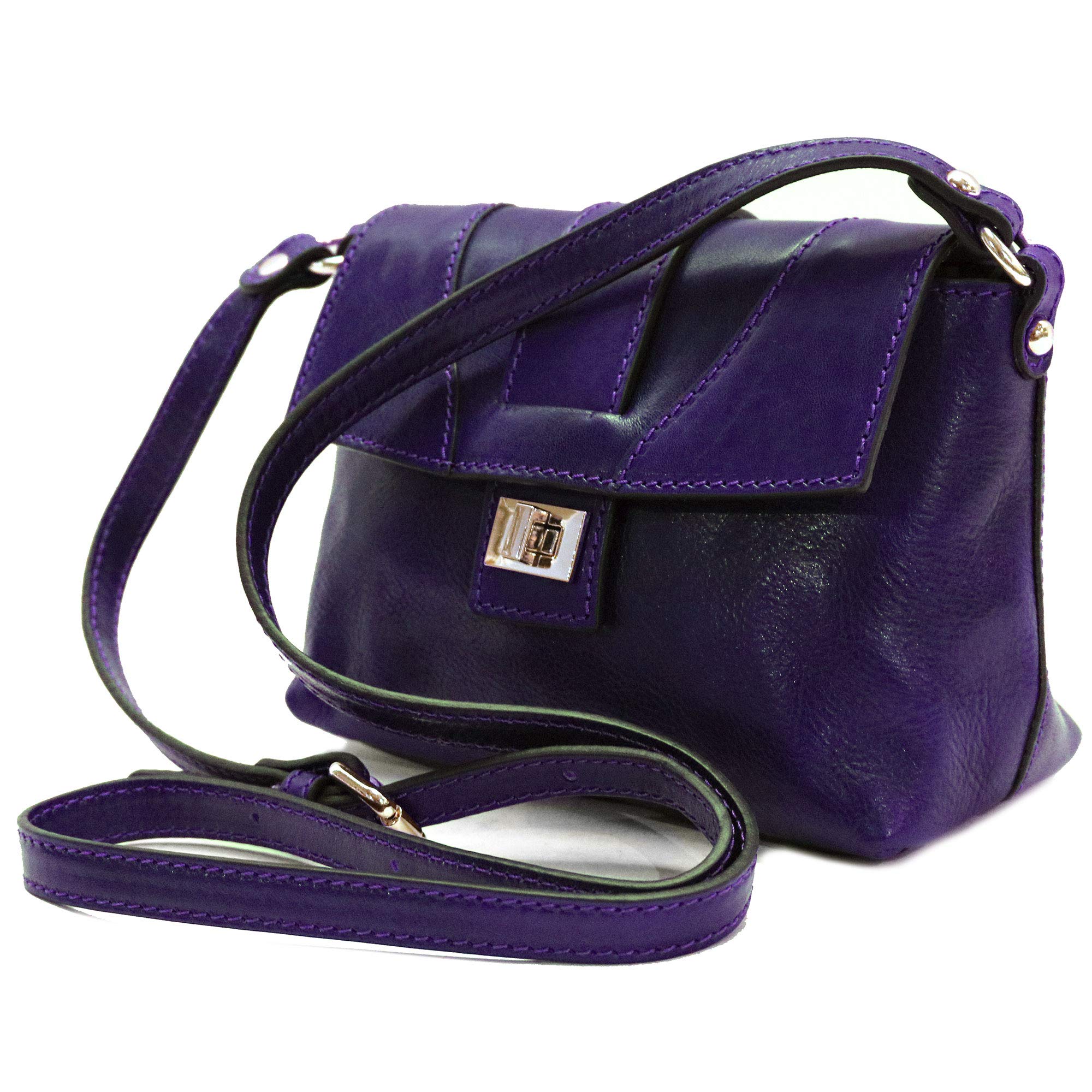 Floto Sapri Cross Body Bag in Brown Leather