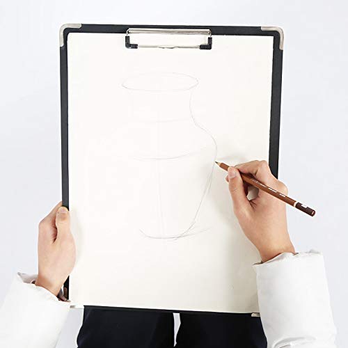 Artist Sketch Board Covered with Water Proof Fabric - Black Painting Drawing Clipboard β Art Supply for Classroom Studio Travel or Field Use, Size 15.7" by 11.8" (L x W, 30 x 40 cm)