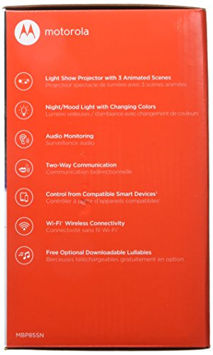 Motorola Smart Nursery Dream Machine Connected Sound and Light Projector with Audio Monitoring