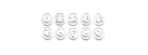 Ateco Fondant and Dough Plunger Cutter and Embosser, 10-Piece Set
