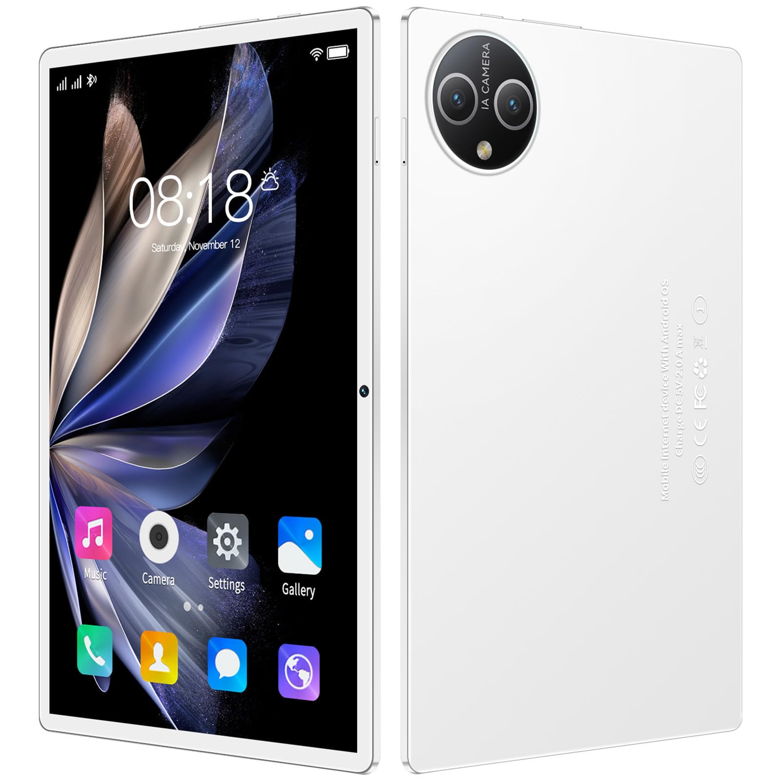 Android Tablet, 10.1 Inch 4core 4g + 32g Android 8.1 Dual Sim Tablets Dual Camera HD Touchscreen Phone Pad WiFi GPS Phablet Tablet Pc, Bluetooth, GMS, WiFi, 5000mah Large Battery