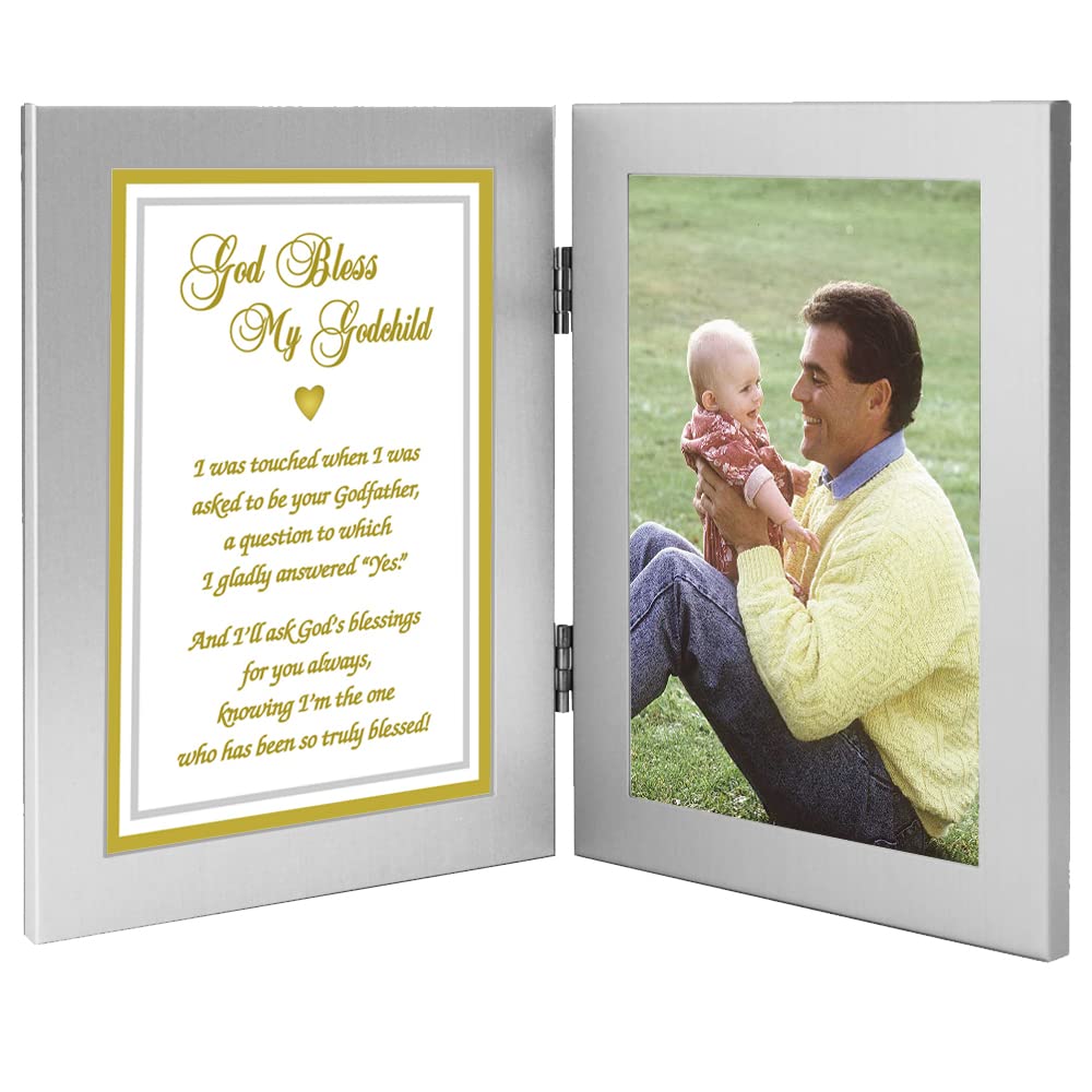 Godchild Poem from Godfather for Baptism or Christening, Add 4x6 Inch Photo
