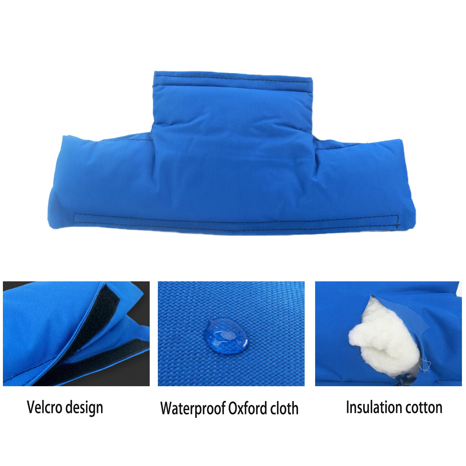 Water Meter Insulation Cover for Winter, Water Meter Socks for Winter Freeze Protection, Reusable Thicker Waterproof Cover, Blue (M)