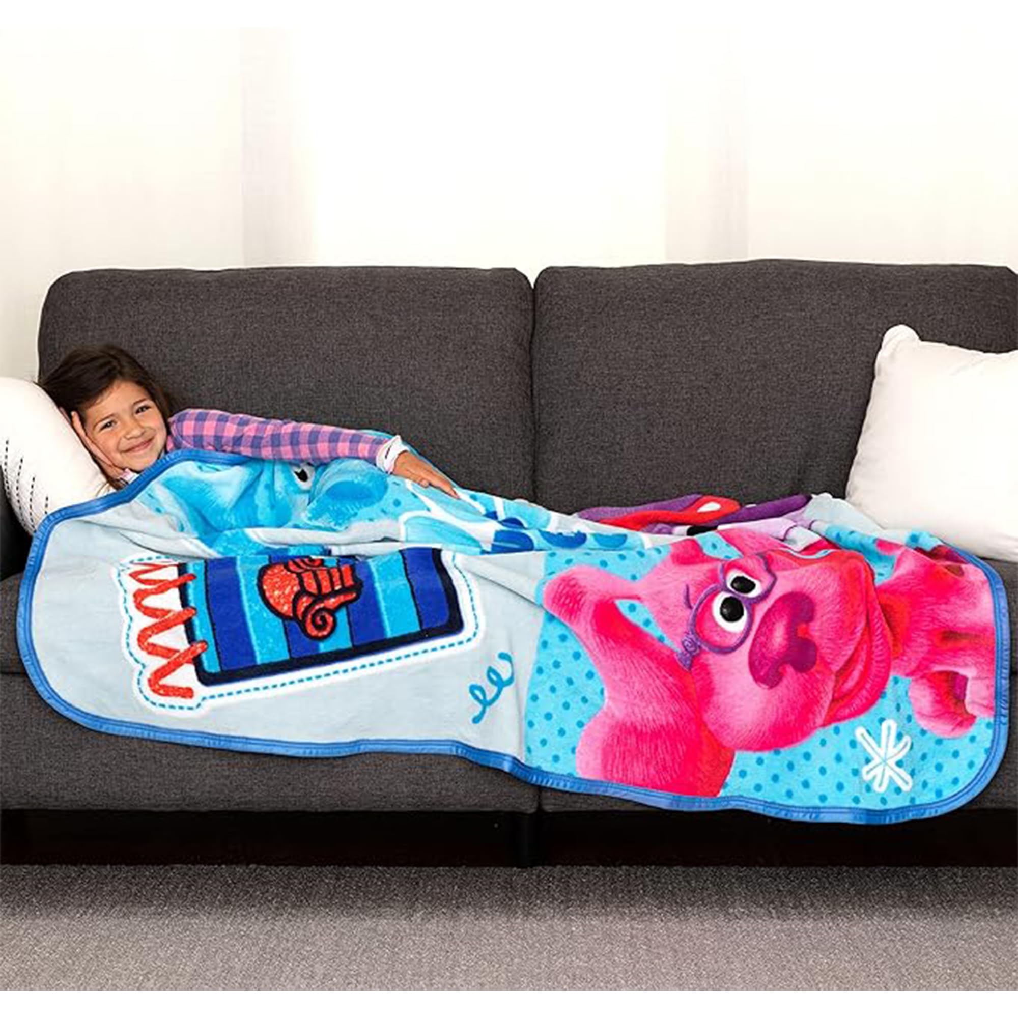 Blues Clues (46 x 60) Bedding Super Soft Plush Micro Raschel Throw Blanket for Kids