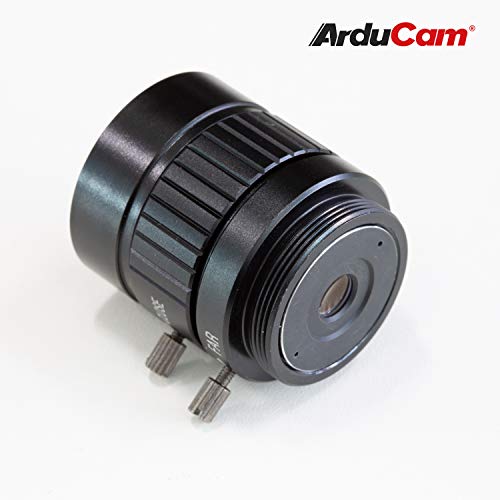 Arducam CS-Mount Lens for Pi HQ Camera, 16mm Focal Length with Manual Focus and Adjustable Aperture