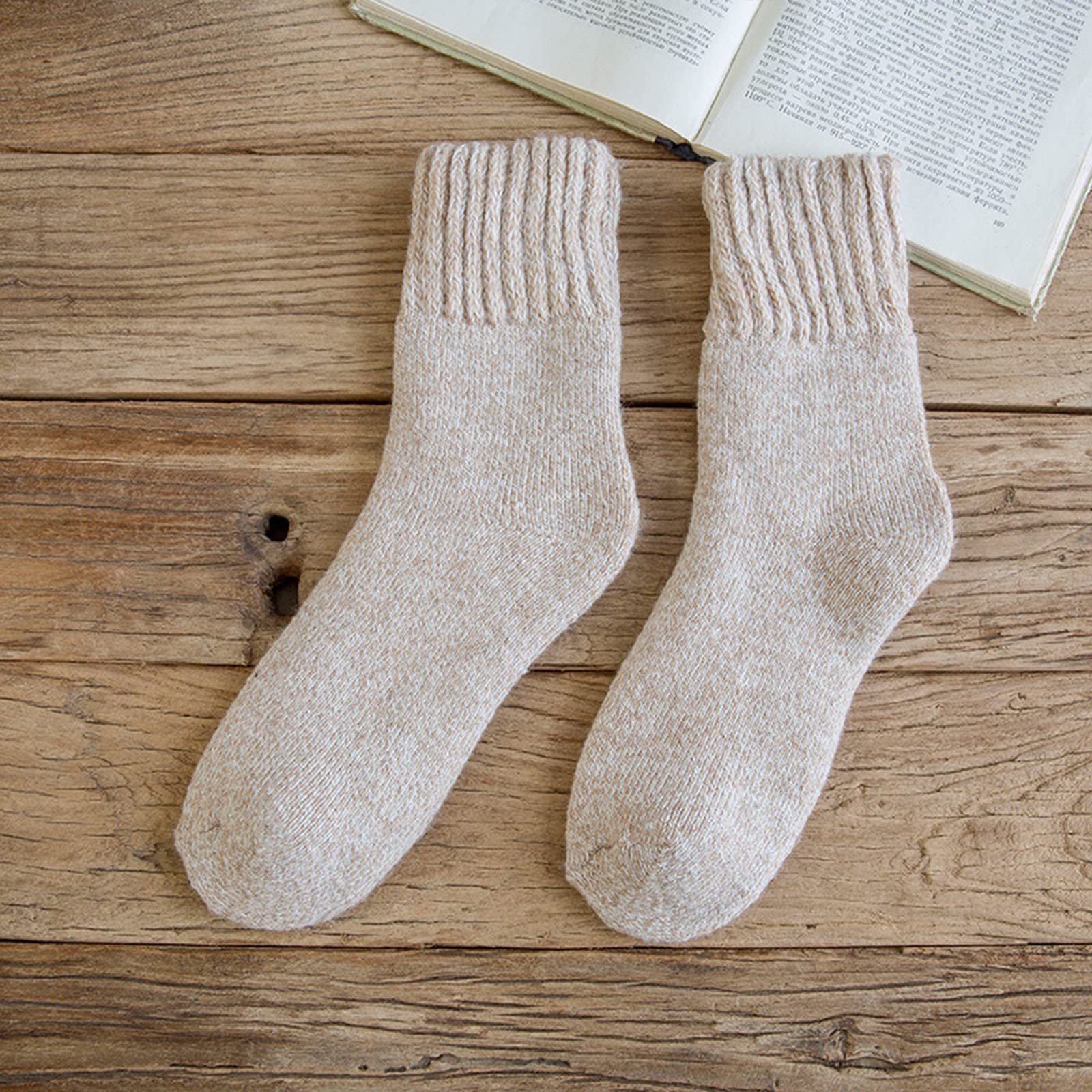 Bmisegm Mens Socks 12 Pure Color Warm To Keep Sock Lightweight Athletic Socks Socks for Men Size 9-11