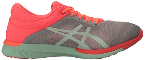 ASICS Women's Fuzex Rush Running Shoe, Mid Grey/Bay/Flash Coral, 6.5 M US