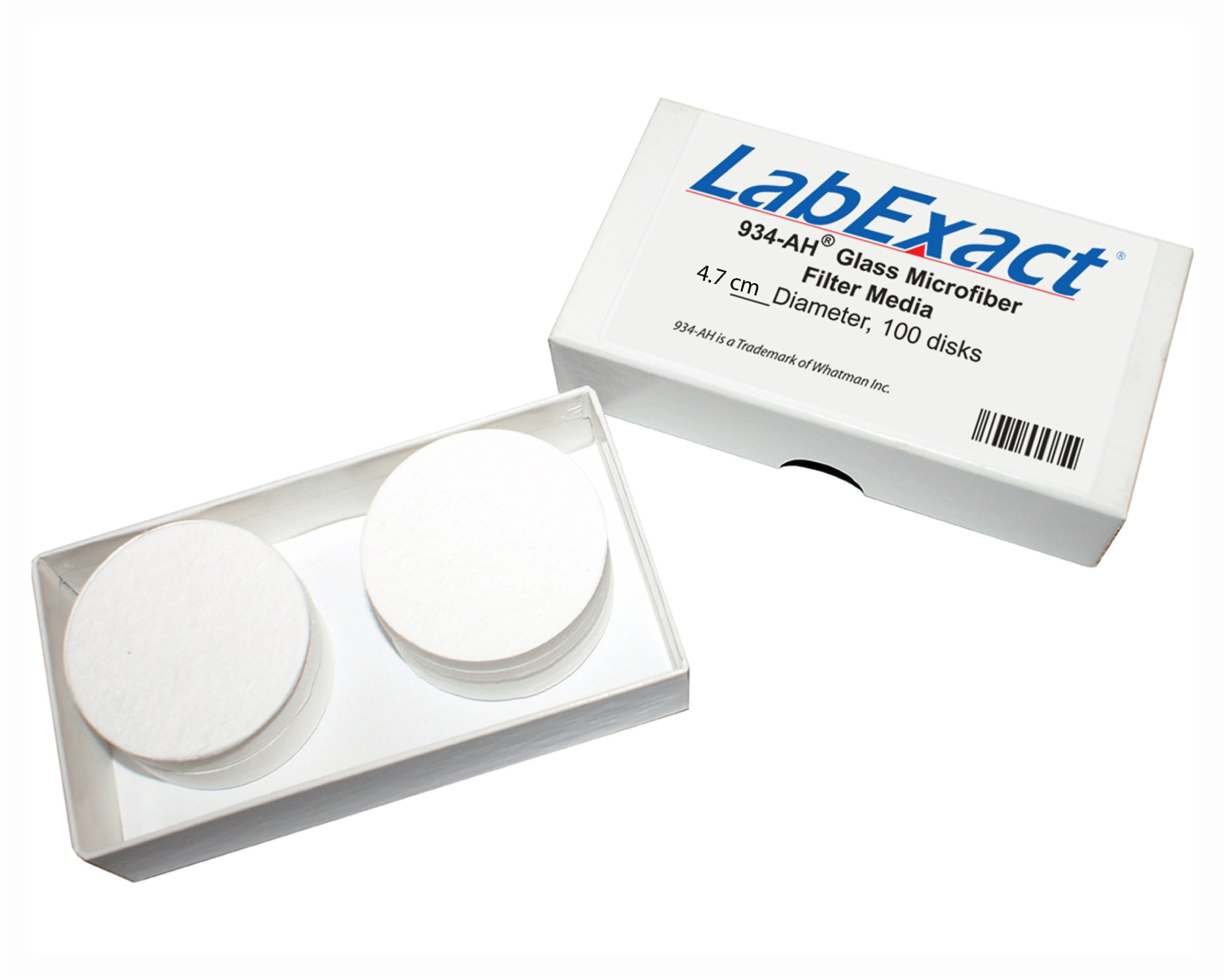 LabExact 1200031 Grade 934AH Glass Microfiber Filter, Binderless Borosilicate Glass, 1.5µm, 4.7cm (Pack of 100)