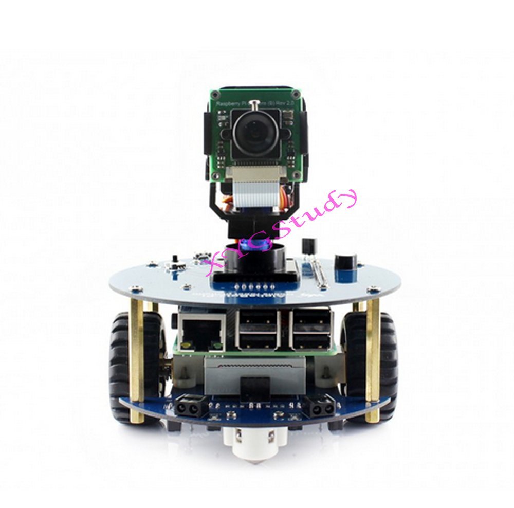 AlphaBot2 Robot Building Robotic Starter Kit for Raspberry Pi 3 Model B with Camera IR Remote Controller @XYGStudy