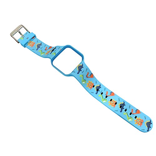 ATHENA FUTURES Dinosaur Pattern Blue Colored Watch Band For Use Potty Training Watch