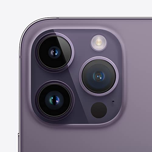 Apple iPhone 14 Pro, 128GB, Deep Purple for AT&T (Renewed)