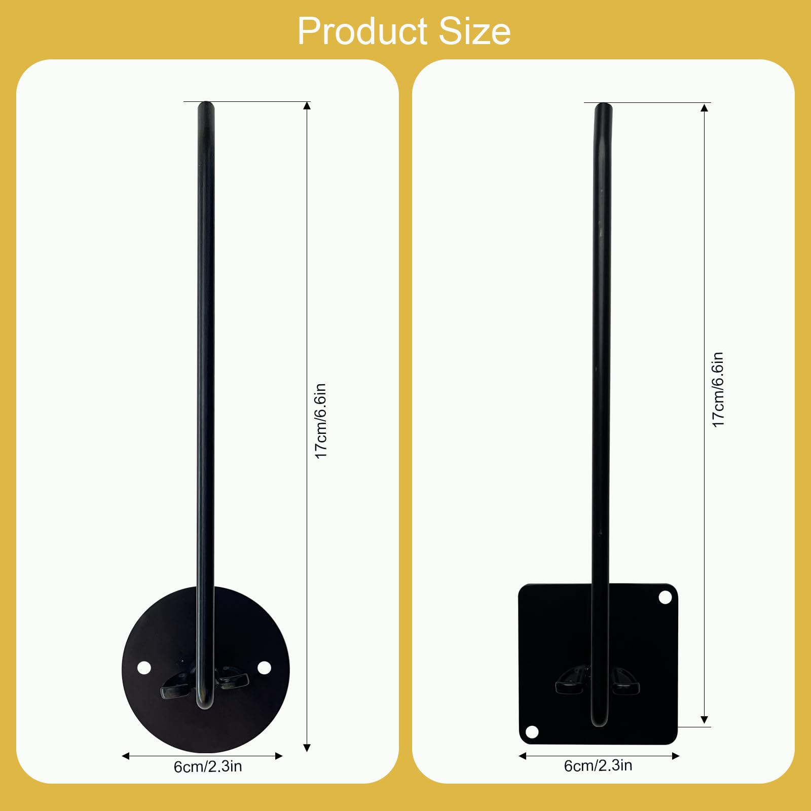 ASENAME Cup Lid Organizer, 7.67in Tumbler Lid Organizer, Used for Kitchen Cabinet Organization, Under Cabinet Tumbler Lid Organizer, Suitable for Cup and Lid Organizer(Round 2 Pcs)
