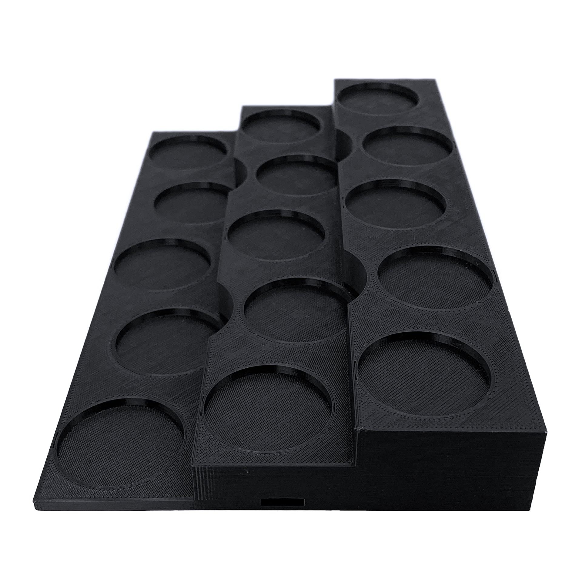 EnderToys 3-Tier Miniature Stand (32mm), 3D Printed Tabletop RPG and Wargame Miniature Display Shelf