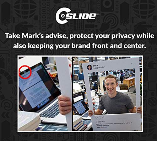 C-SLIDE Webcam Laptop Privacy Cover 3 Pack โ Thin Sliding Laptop Cam Blocker, Black, 1โ x 0.35โ and 1mm Thick - Thin Cam Blocker for Computer, Tablet, Mac, Dell, Lenovo, HP, iPad, Chromebook