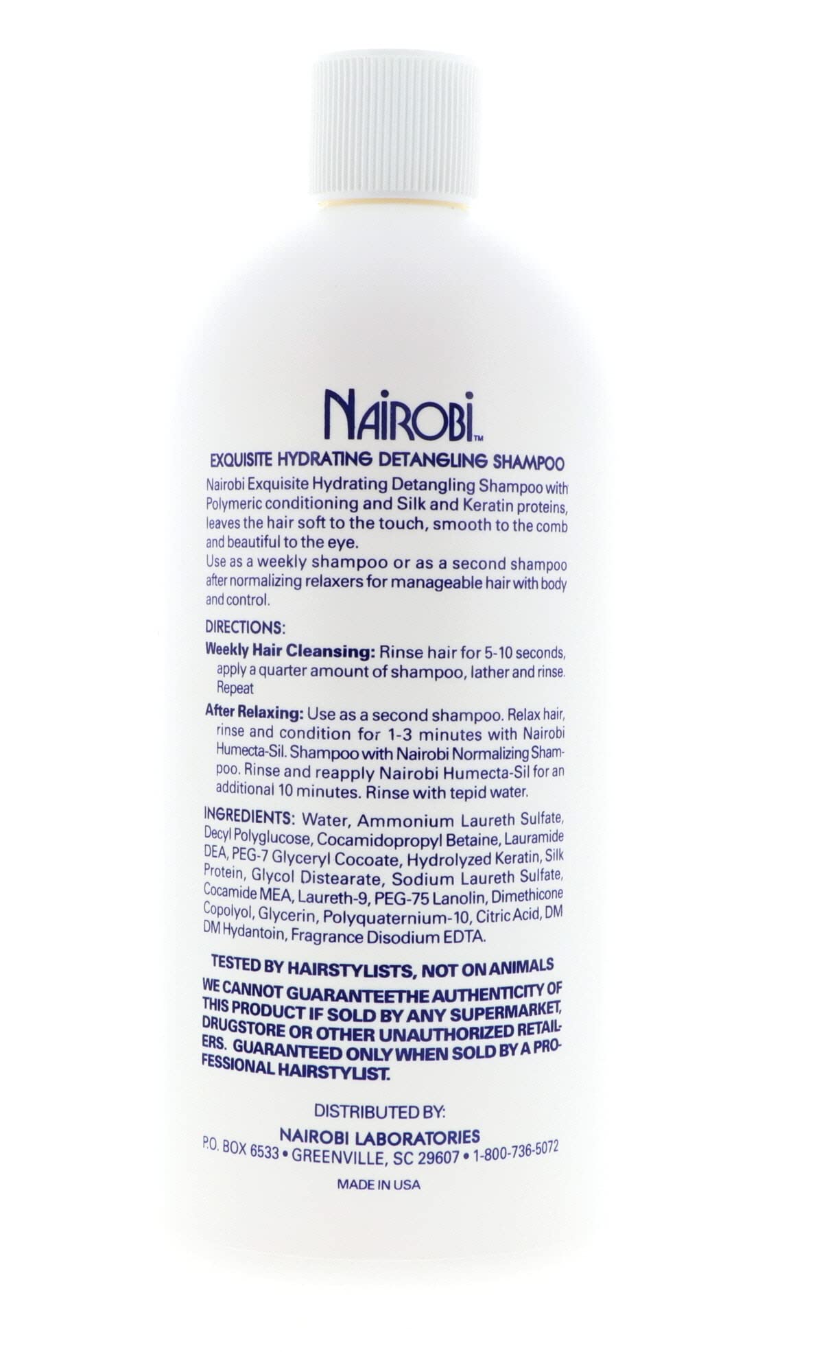 Nairobi Exquisite Hydrating Detangling Shampoo for Unisex, 32 Ounce by Nairobi