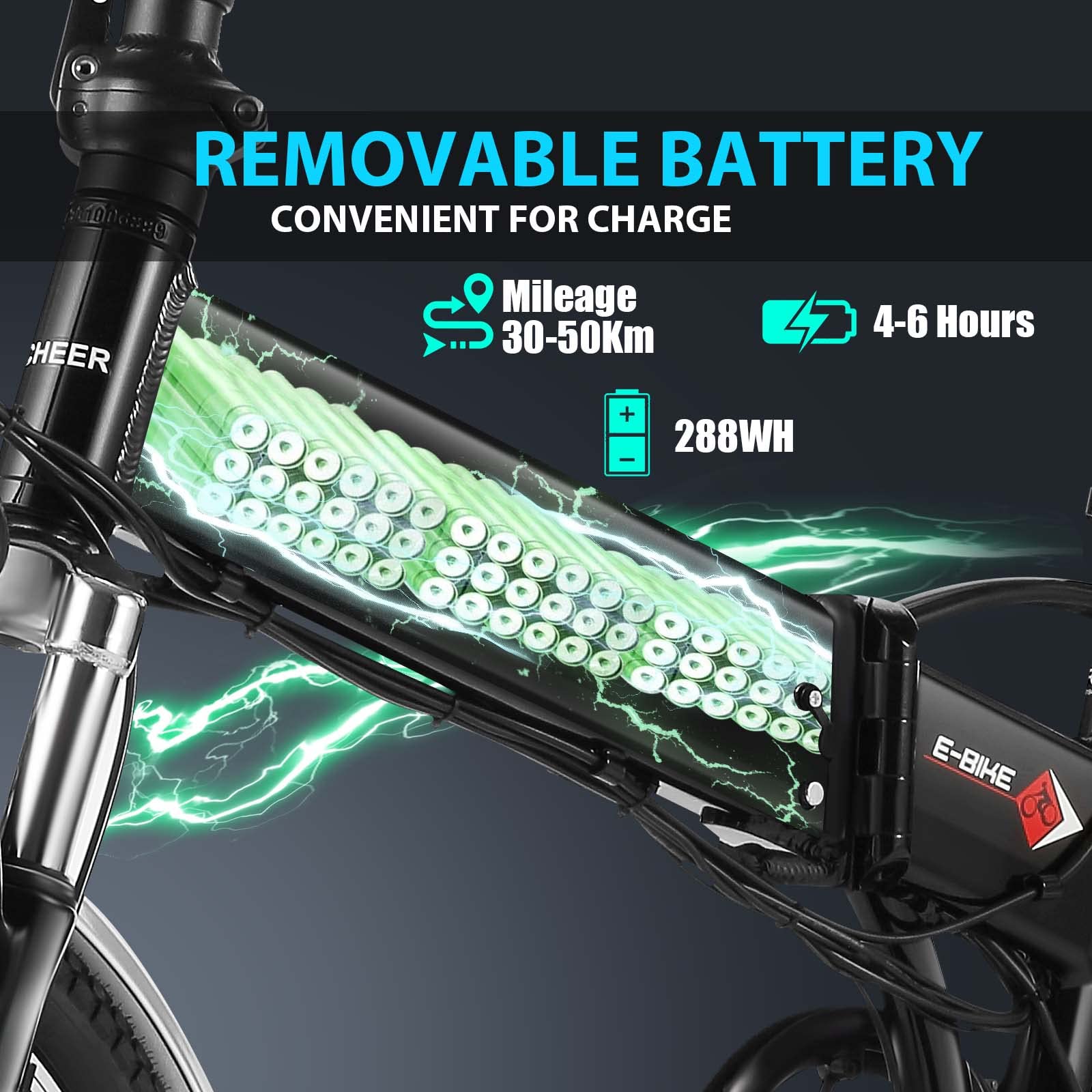 ANCHEEER 26inch Mountainbike Electric Bike