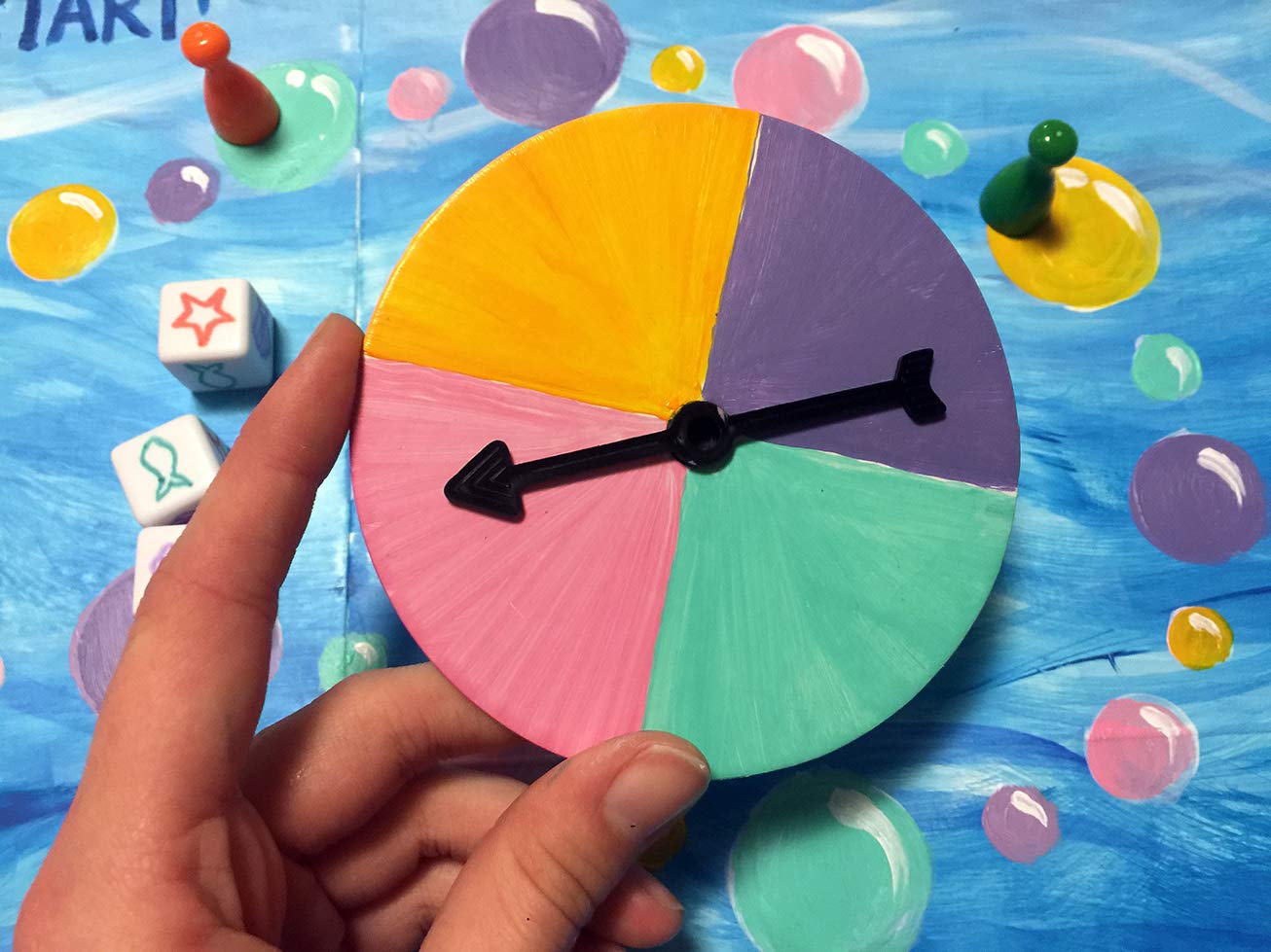 Create Your Own Board Game Set β DIY Kit with Blank Game Board, Game Pieces, Blank Cards, Dice, Spinner β Build Your Own Game for Family Board Games