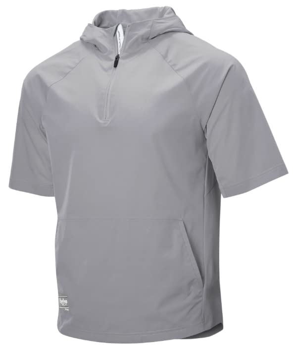 Rawlings Men's Standard Adult Color Sync Short Sleeve Jacket, X-Large, Blue Grey