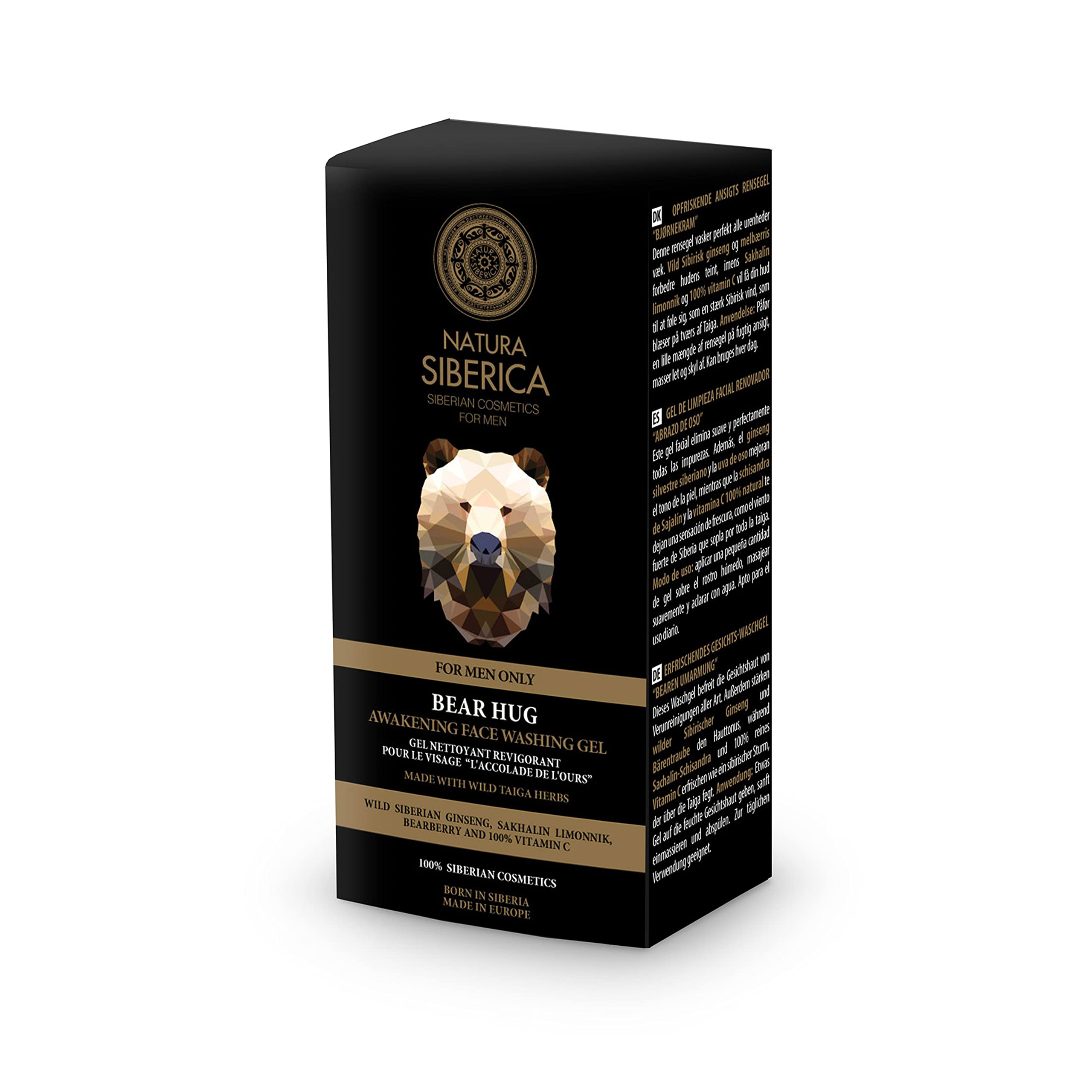 Natura Siberica For Men Only Bear Hug Face Washing Gel 150ml