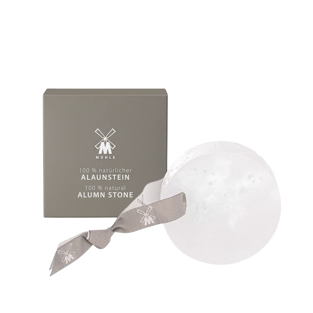 MÜHLE Alum Block - All Natural Aftershave, Antiseptic, Helps Heal Nicks, Cuts, and Razor Bumps