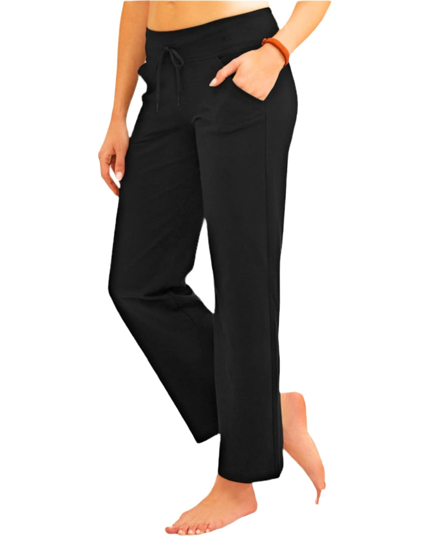 Athletic Works Women's Plus-Size Dri-More Core Relaxed Fit Workout Pant, Black, 5X