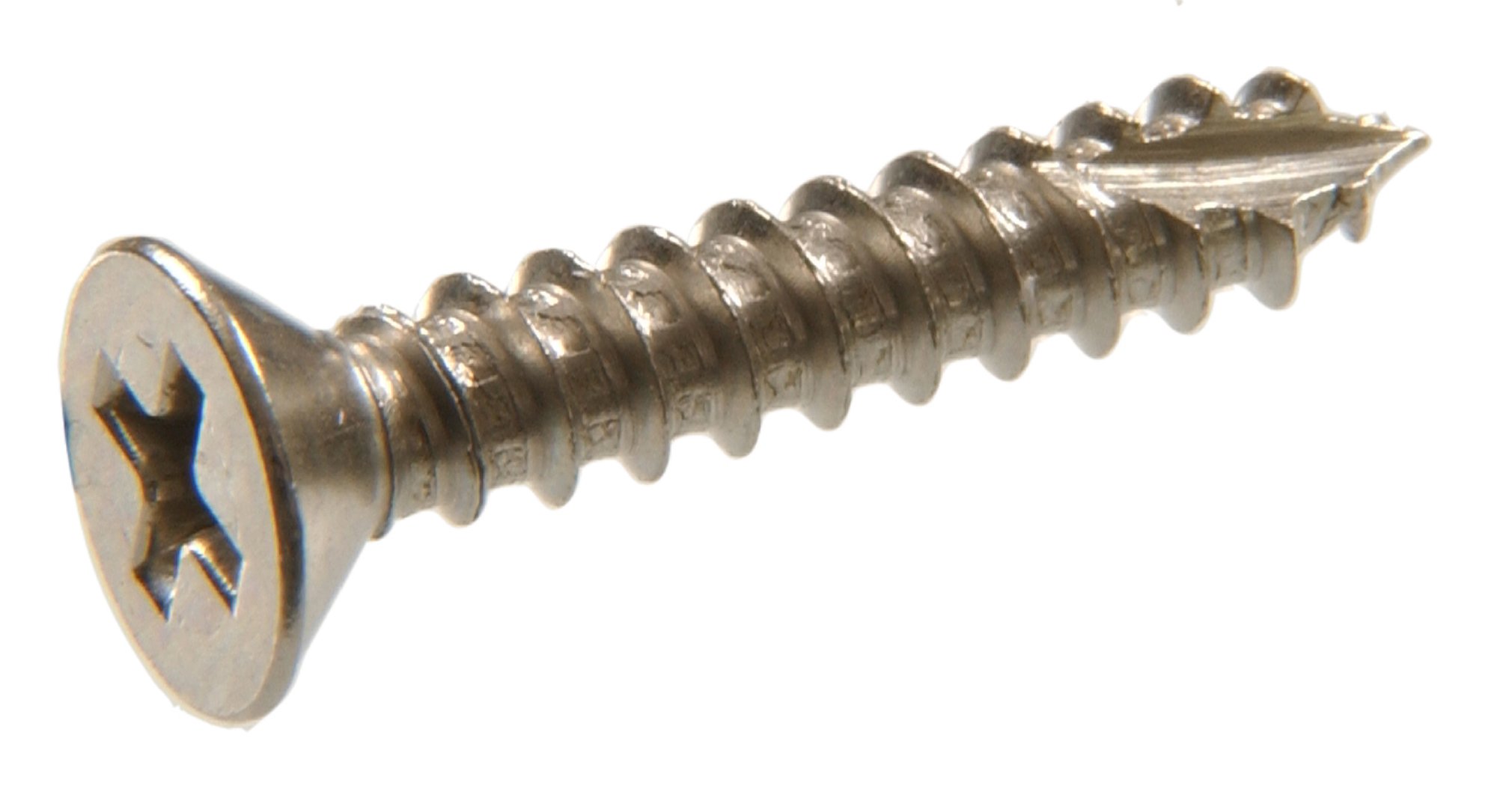 The Hillman Group 45446 9-Inch x 3/4-Inch Flat Phillips Wood Screw, Satin Nickel, 30-Pack