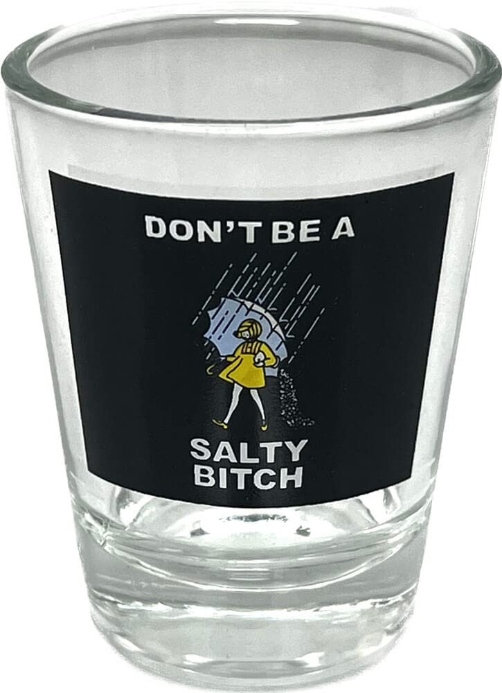 Black Ball Corp. Salty Bitch - 2oz Novelty Shot Glass - 2 Piece Set