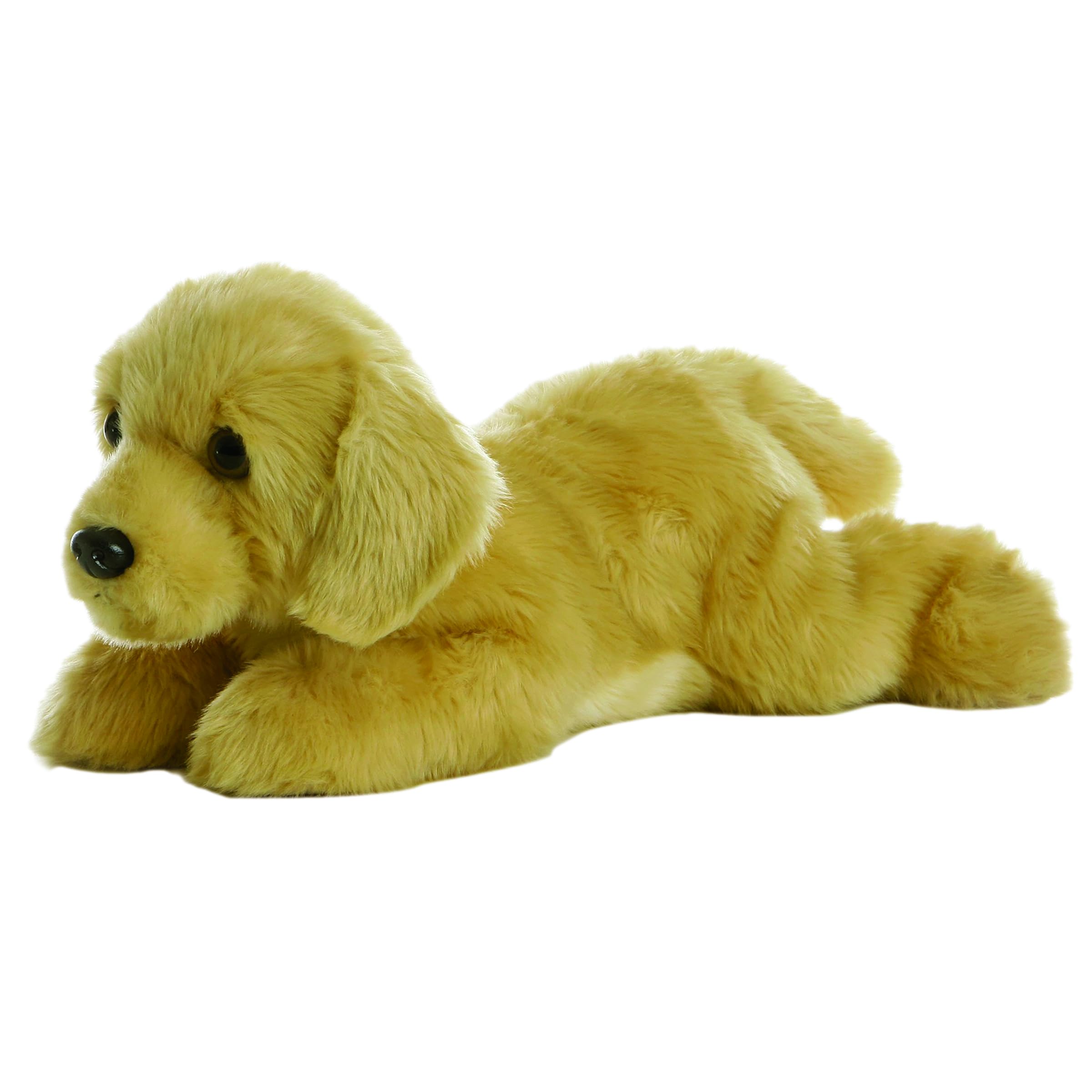 Auroraยฎ Adorable Flopsieโข Goldieโข Stuffed Animal - Playful Ease - Timeless Companions - Brown 12 Inches