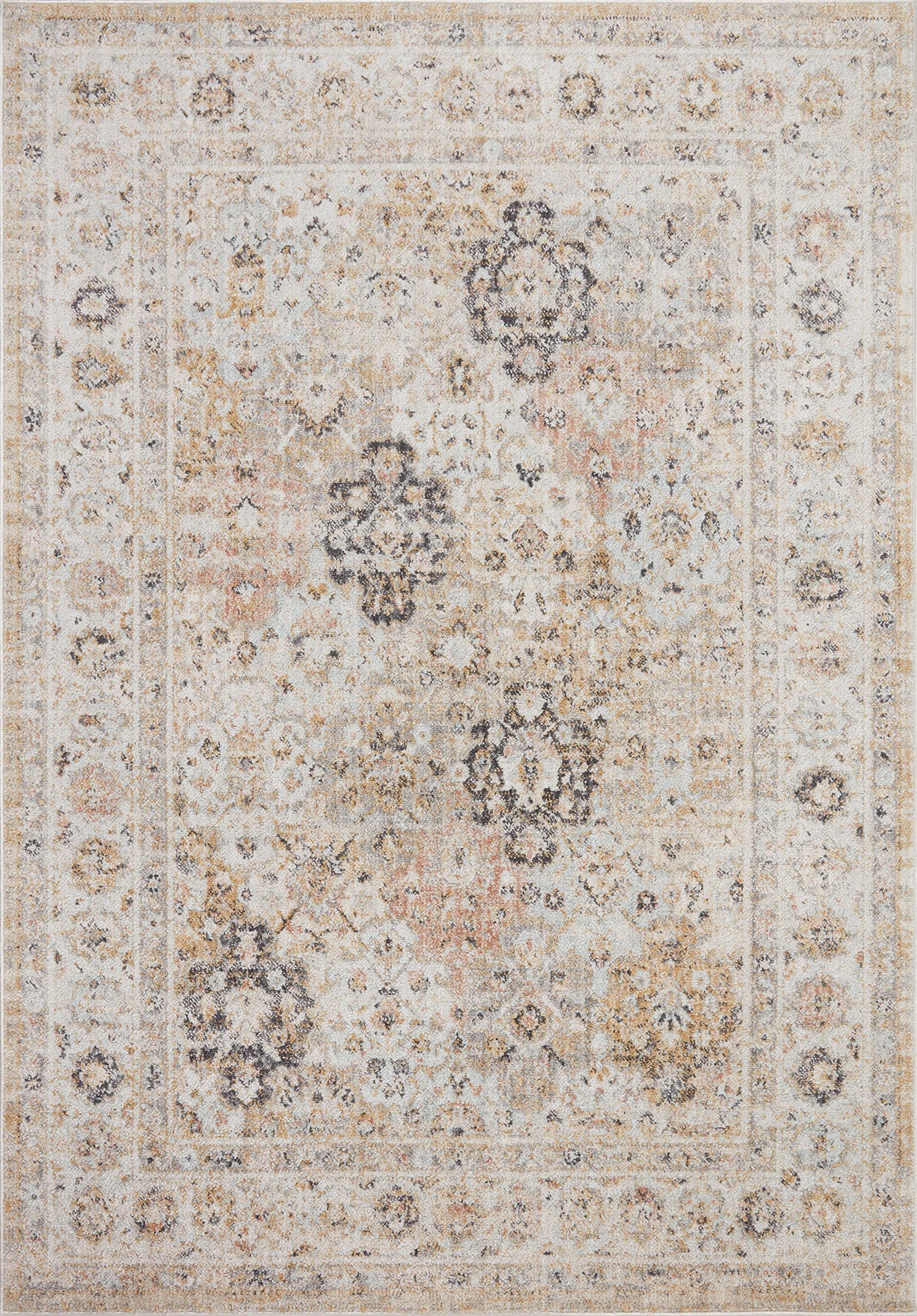 Loloi II Monroe Collection MON-02 Beige/Multi 6'-7" x 9'-3" Area Rug