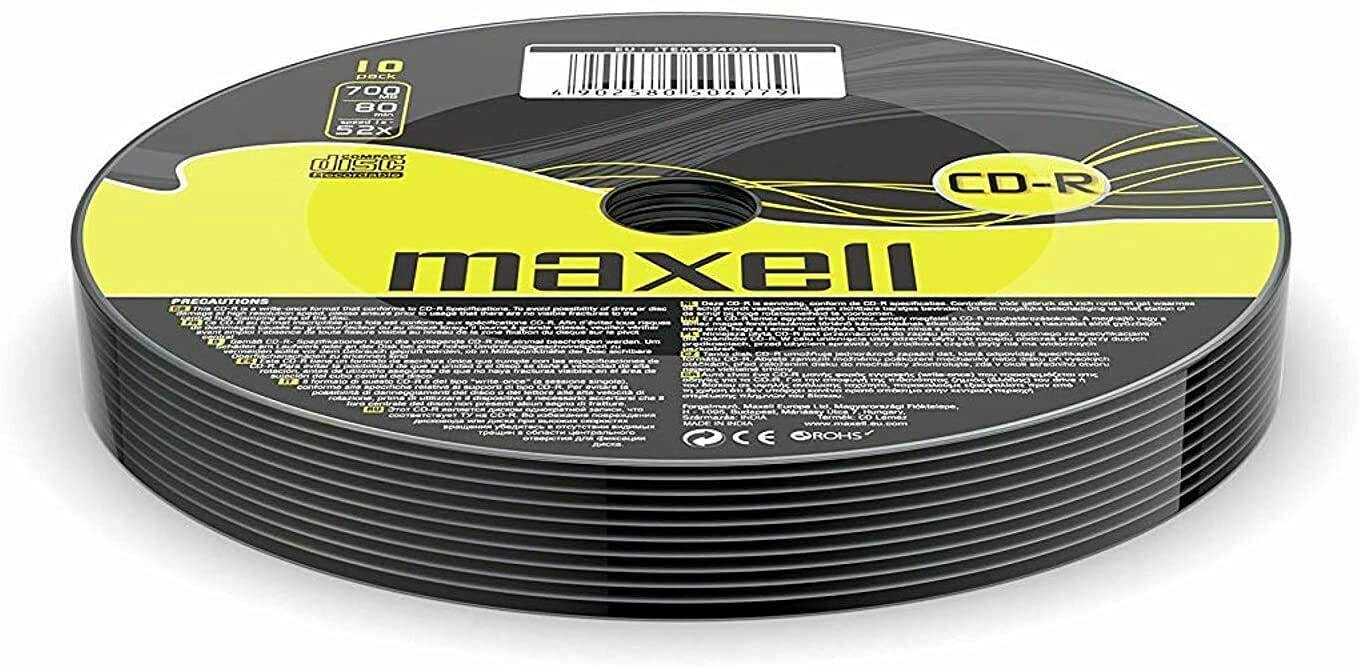 Maxell CD-R 52x Blank Discs 700MB Extra Protection