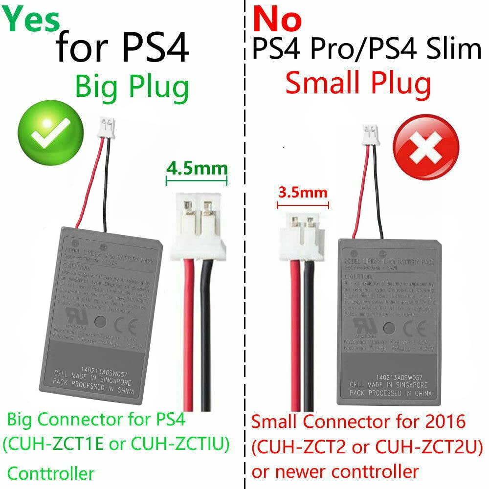 GMRBOO Replacement Battery for Sony PS4 Pro DualShock 4 Controller Rechargeable Battery CUH-ZCT2 or CUH-ZCT2U