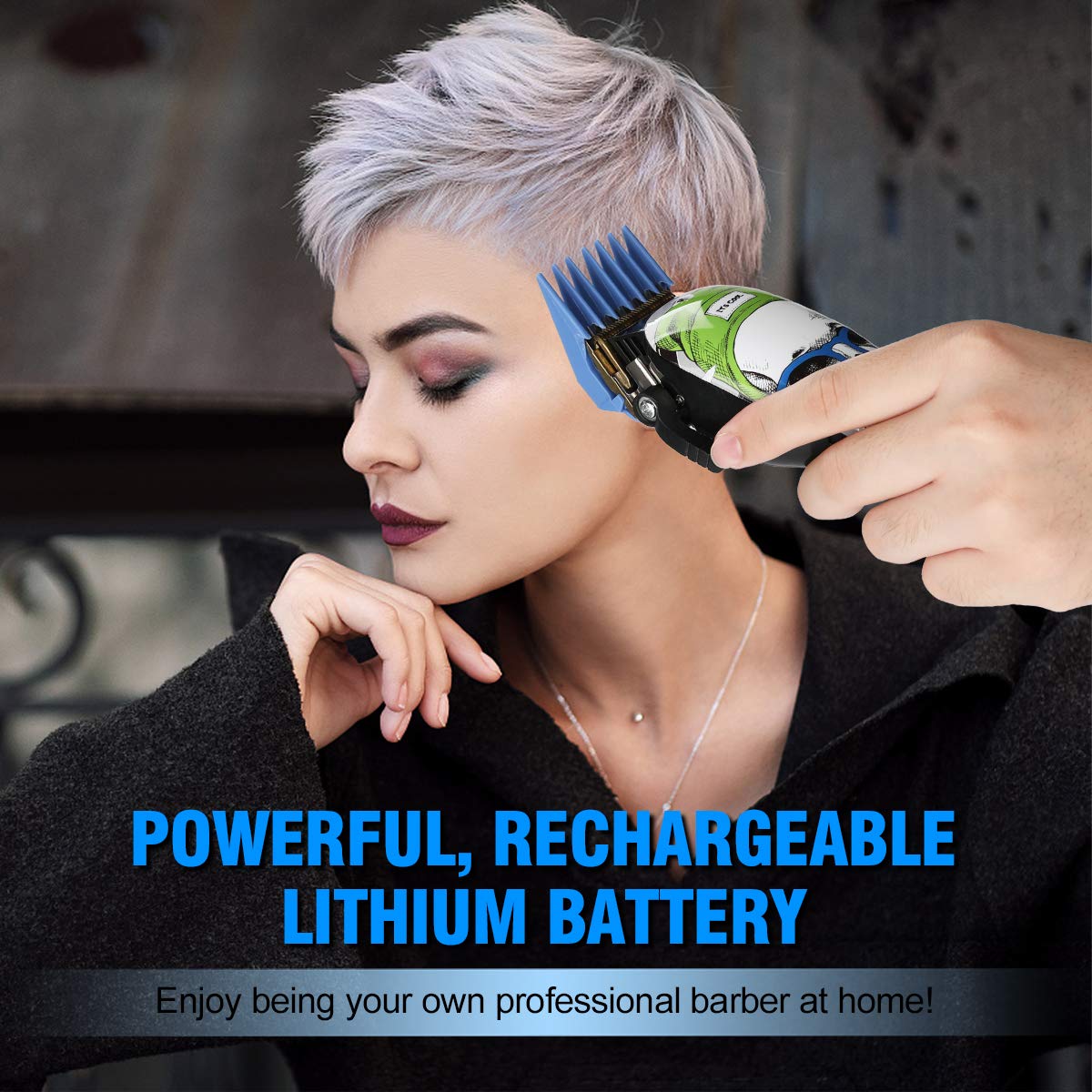 Audoc Professional Cordless Hair Clippers for Men Hair cuttings Kit Mens Beard Trimmer for Home Barber
