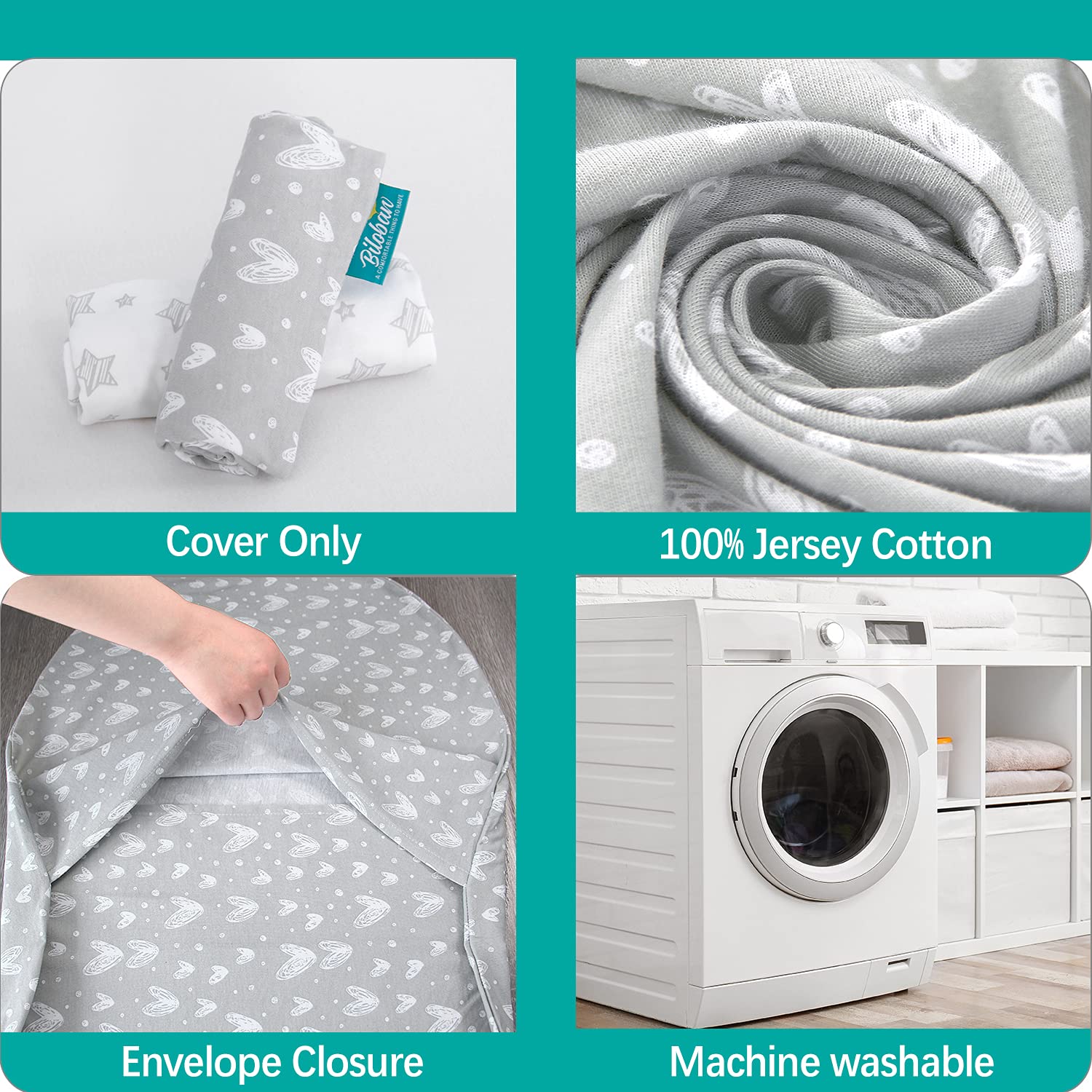 Bassinet Sheet 2 Pack Compatible with Halo BassiNest Swivel Sleeper, Envelope Style 100% Cotton Breathable & Soft & Skin-Friendly Grey & White Bassinet Sheets