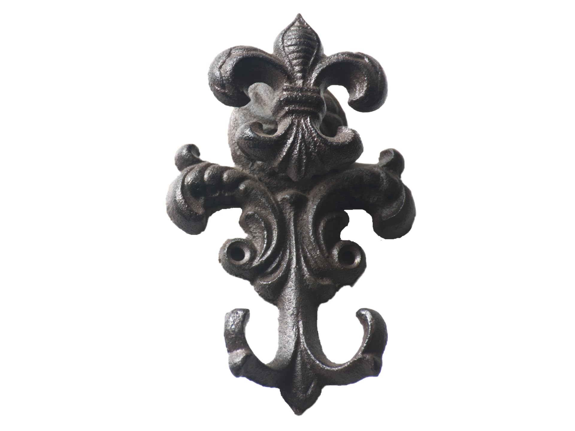 Stelalloy Decorative Wall Hook - Cast Iron Hooks - Black Coat Hooks Towel Hooks for Bathroom Hat Holder Purse Hook - Rustic Coat Hooks Wrought Iron Hooks - Garden Hooks - Pool Hooks