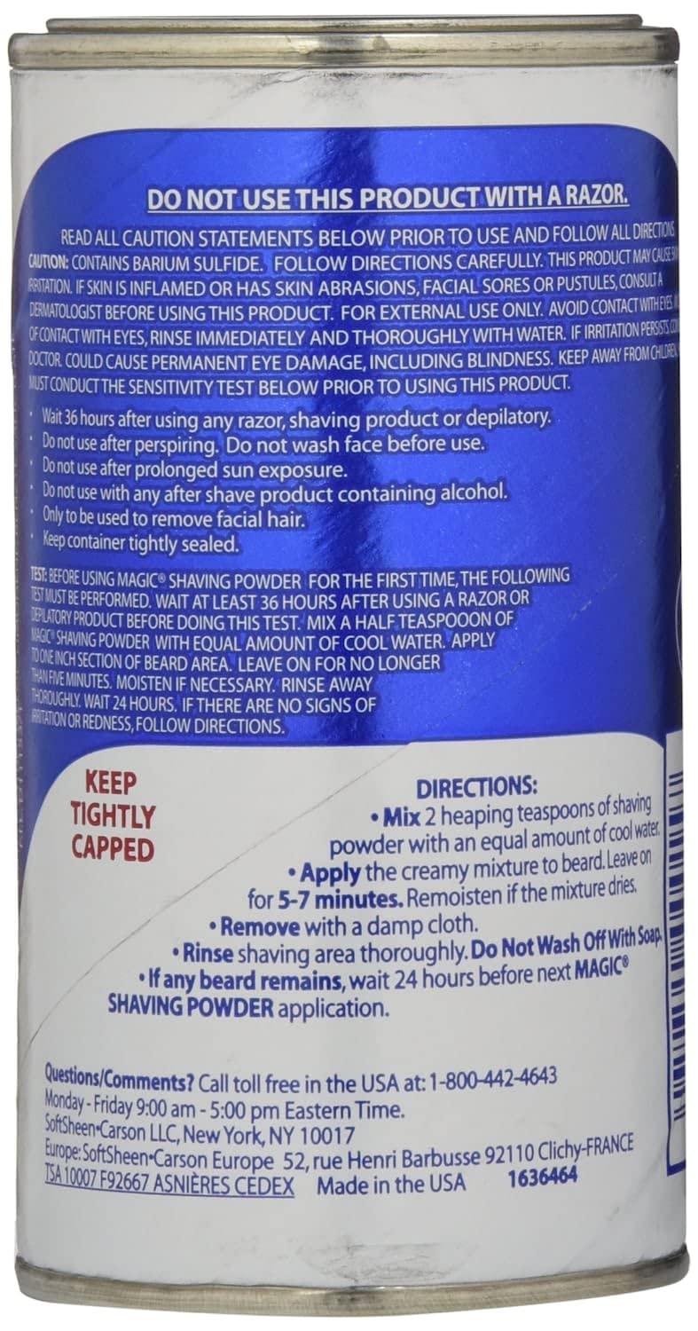 Magic Shaving Powder Blue 5 Ounce Regular Depilatory (145ml) (3 Pack)