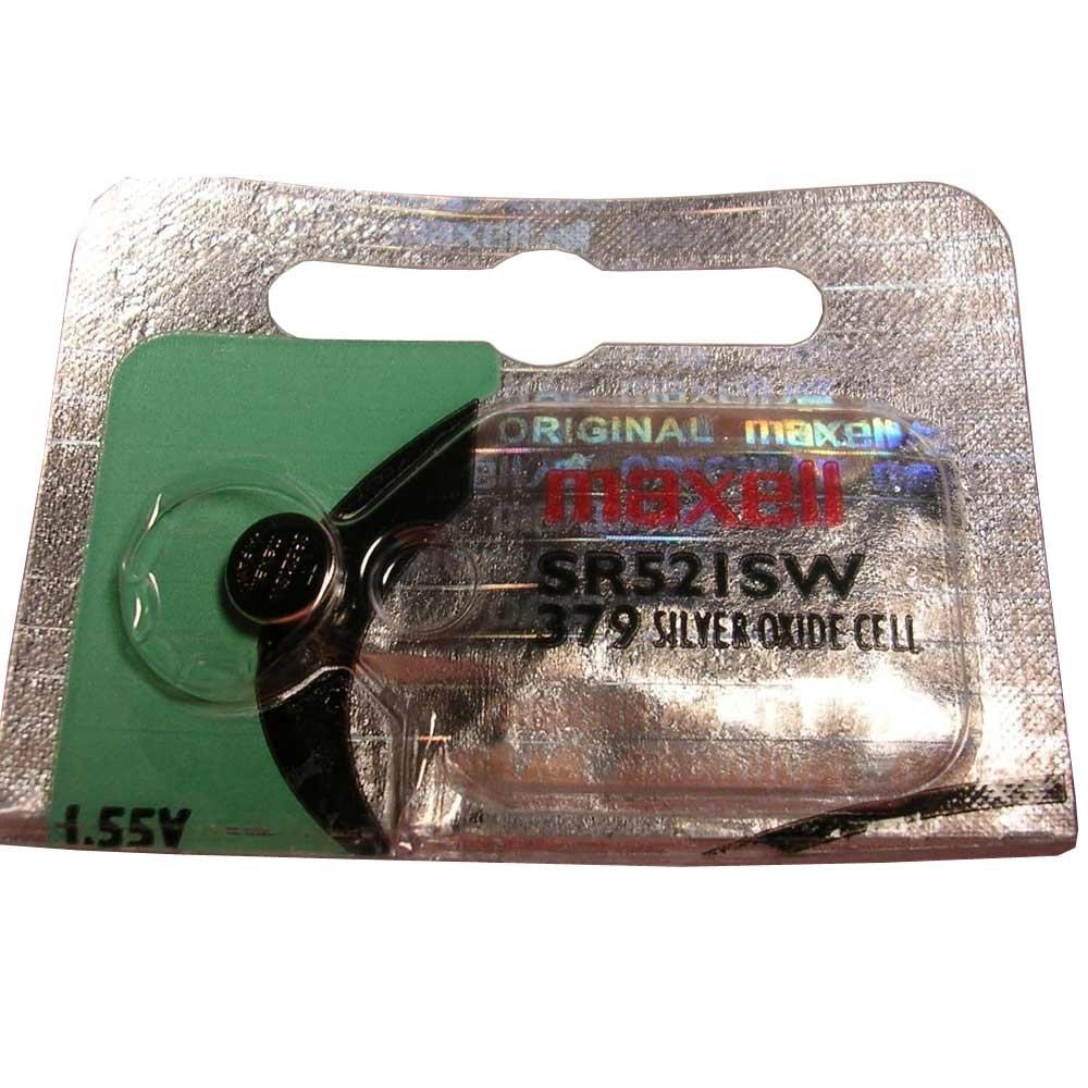 Maxell SR521SW SR63 SG0 SR521 379 Silver Oxide Watch Battery